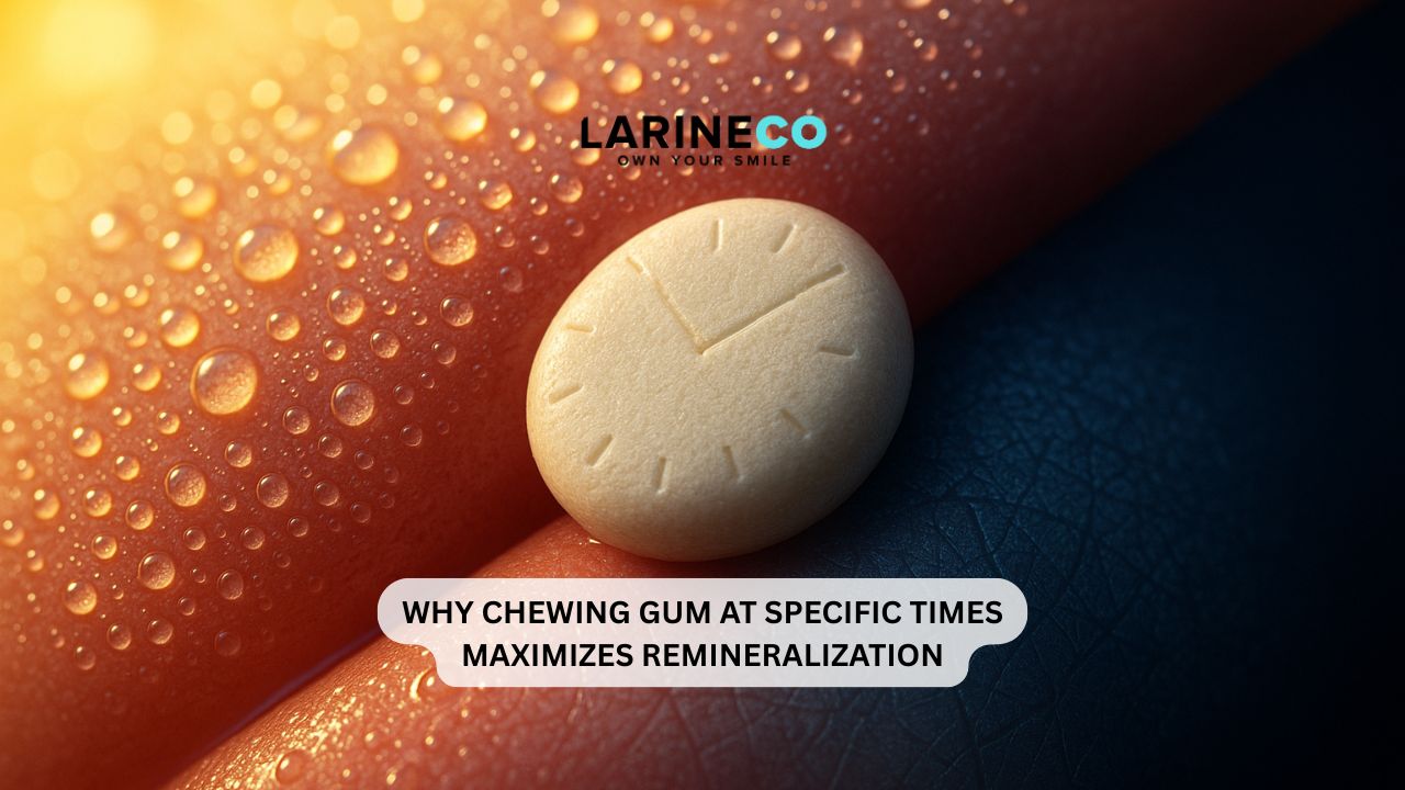 Saliva and Enamel: Timing Chewing Gum for Remineralization
