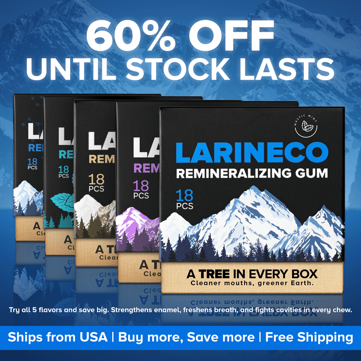Larineco™️ Remineralizing Gum for Oral Health