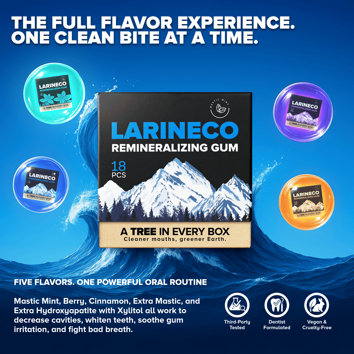 Larineco™️ Remineralizing Gum for Oral Health